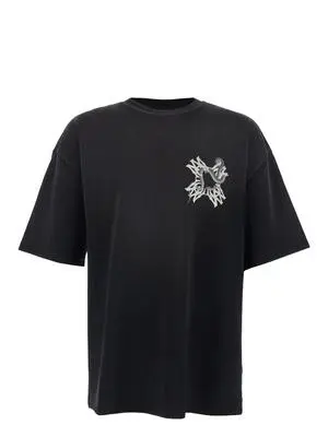 Amiri Snake Print T-shirt - Black