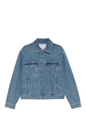 Loewe Anagram Denim Jacket Sky Blue