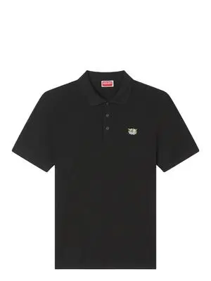 Kenzo Wild Tiger Cotton Polo Shirt - Black