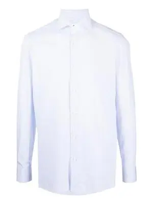 LUIGI BORRELLI Cotton Shirt - Sky Blue