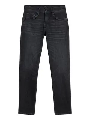 7 For All Mankind Slimmy Tapered Jeans - Black