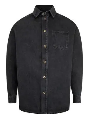Loewe Anagram Denim Cotton Shirt - Black