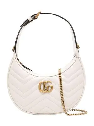 Gucci Gg Marmont Leather Mini Bag - White