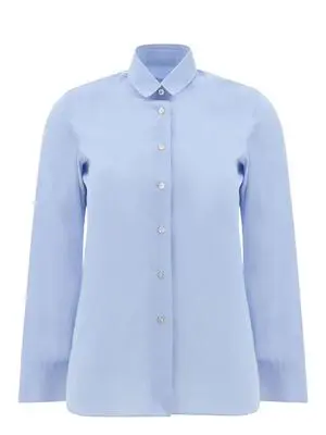 FINAMORE 1925 Cotton Shirt - Sky Blue