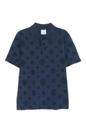 Casablanca Monogram Polo - Blue