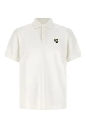 Kenzo Wild Tiger Cotton Polo Shirt - White