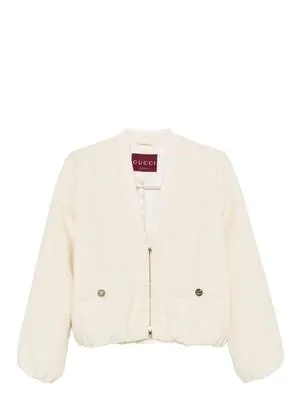 Gucci Cotton Tweed Jacket - Beige