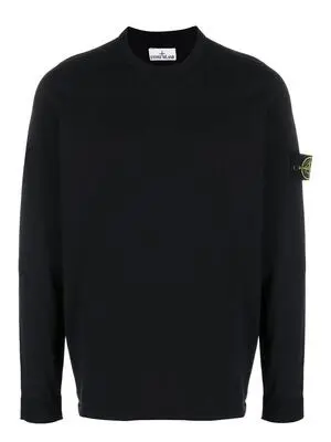 Stone Island Cotton Crewneck Sweater - Blue