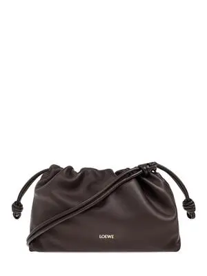 Loewe Flamenco Medium Leather Clutch - Brown