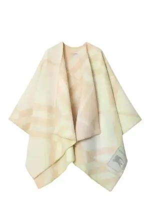 Burberry Plaid Cape Neutrals