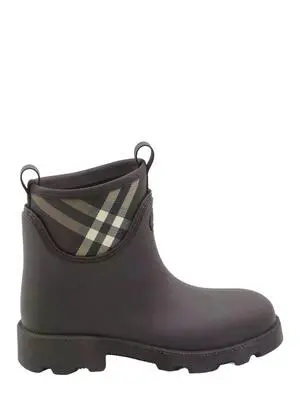 Burberry 35mm Check-pattern Ankle Boots - Brown