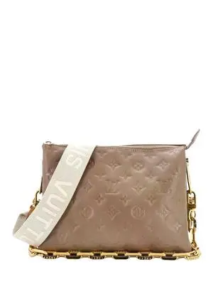 LOUIS VUITTON Coussin Pm Crossbody Bag Monogram Embossed Lambskin - Neutrals