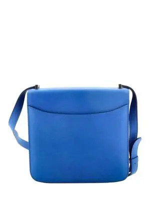 Hermès 2002 Evercolor 20 Shoulder Bag - Blue
