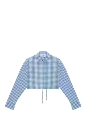 MSGM Tie-fastening Shirt - Blue