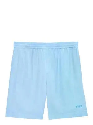 MSGM Logo Detail Shorts - Blue