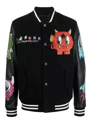 PHILIPP PLEIN Patch-Detail Varsity Jacket