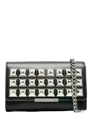 Philipp Plein Stud-embellished Leather Crossbody Bag - Black