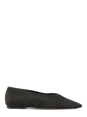 Dear Frances Topo Pointed Ballerinas - Brown