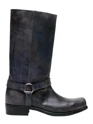 GOLDEN GOOSE Buckle-strap Biker Boots - Black