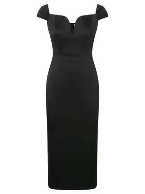 Alex Perry Sweetheart Shoulder Dress - Black