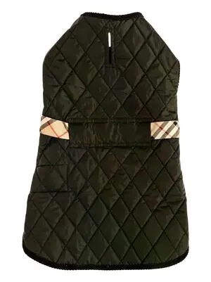 Burberry Quilted-design Pet Coat - Brown