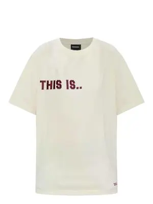 Dsquared2 Embroidered T-shirt - Neutrals