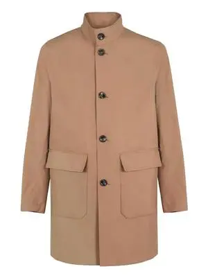 Herno Flap-pockets Button Jacket - Neutrals