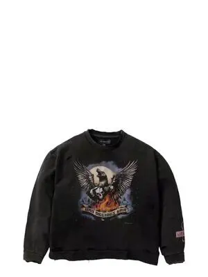 WHO DECIDES WAR Graphic Print Sweatshirt - Grey