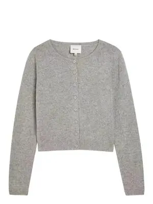 REFORMATION Clara Button-Front Cardigan Grey