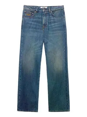 MSGM Logo Trousers - Blue