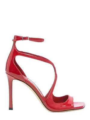 JIMMY CHOO Azia Heeled Sandals Red