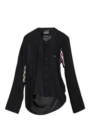 VIVIENNE WESTWOOD Drunken Grandad Button Down Tartan Shirt - Black