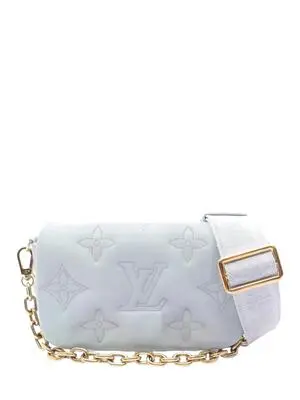 LOUIS VUITTON Bubblegram Wallet On Chain Handbag - Blue