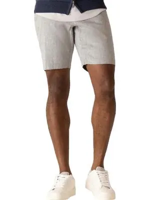 DEKE Linen-blend Bermuda Shorts - Black