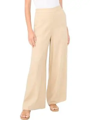 Vince Camuto Wide-leg Pull-on Pants - Camel