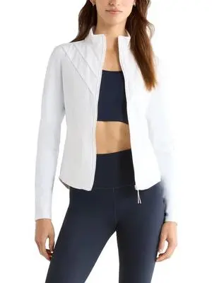 Zella Tiebreaker Hybrid Jacket - White