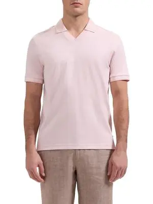 Bugatchi Pima Cotton Johnny Collar Polo - Primerose