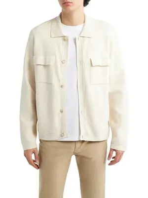 BOSS Uttoni Shirt Jacket - Open White