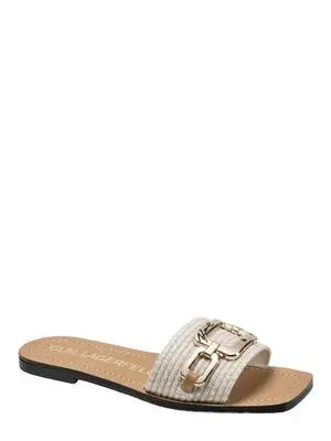 Karl Lagerfeld Paris Marzella Slide Sandal - Cream
