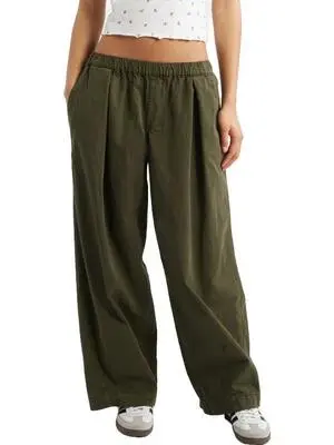 BDG URBAN OUTFITTERS Bobbi Oversized Wide Leg Pants - Khaki