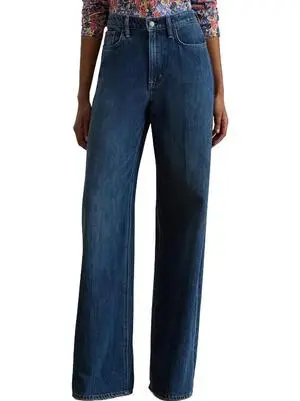 Ralph Lauren High-waist Wide-leg Jeans - Maxen Wash Blue