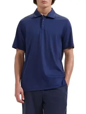 Bugatchi Three Button Performance Polo - Midnight