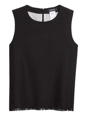 Max Mara Anika Sleeveless Top - Black