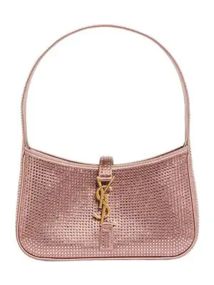Saint Laurent Le Mini Embellished Hobo Bag - Elderberry