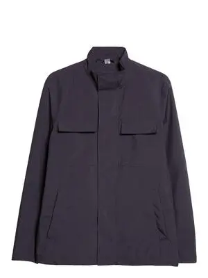 Herno Relaxed-fit Utility Jacket - Navy/camel