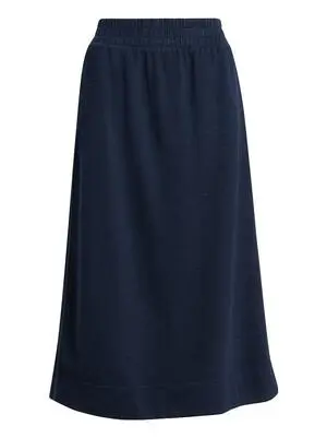 Caslon Jetset Cotton Blend Knit Midi Skirt - Navy Still