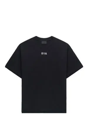 RtA Elian Flag Double Layer Graphic T-shirt - Black Flag