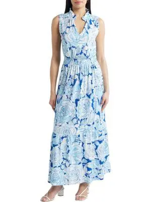 Lilly Pulitzer® Amiria Sleeveless Maxi Dress - Capri Blue Rosanna