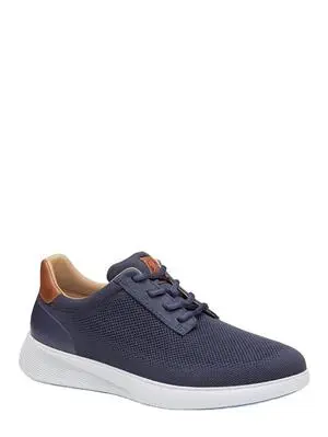 Johnston & Murphy Ackerson Knit Plain Toe Sneaker - Navy Knit