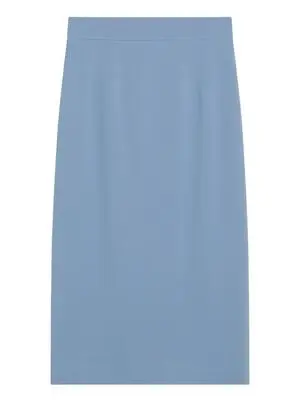 Dolce & Gabbana Stretch Cady Pencil Skirt - Light Blue